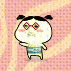 可爱卡通人物戴眼镜微笑挥手，萌态十足超有趣 200个实用动态表情包大全表情包图片gif动图 - 求表情网,斗图从此不求人!