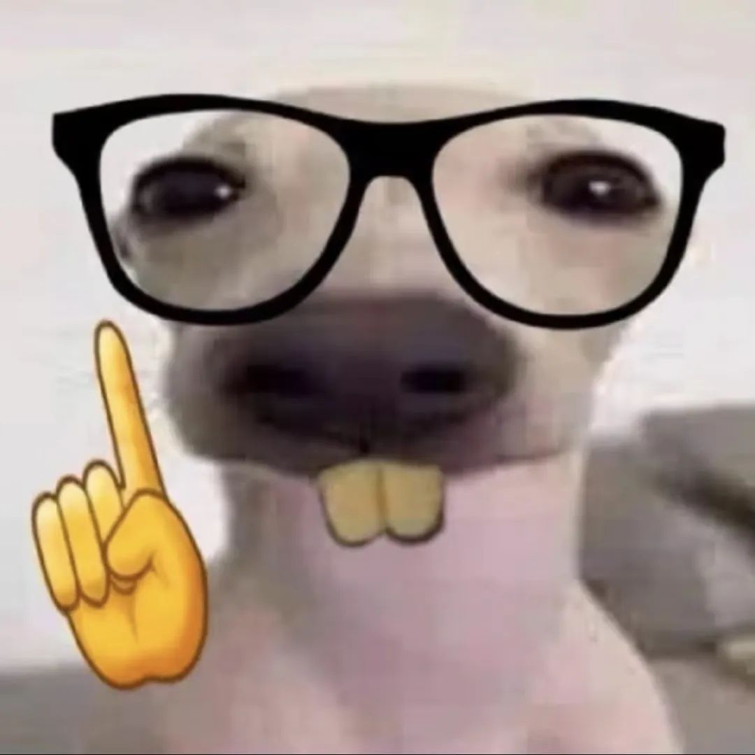 戴眼镜的狗狗比着手指，可爱又滑稽的表情萌翻了 有病但实用的犯贱表情包表情包图片gif动图 - 求表情网,斗图从此不求人!