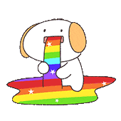 可爱小狗吐彩虹旗，萌趣十足的彩虹主题表情包 表情包｜给我 白嫖怪表情包图片gif动图 - 求表情网,斗图从此不求人!