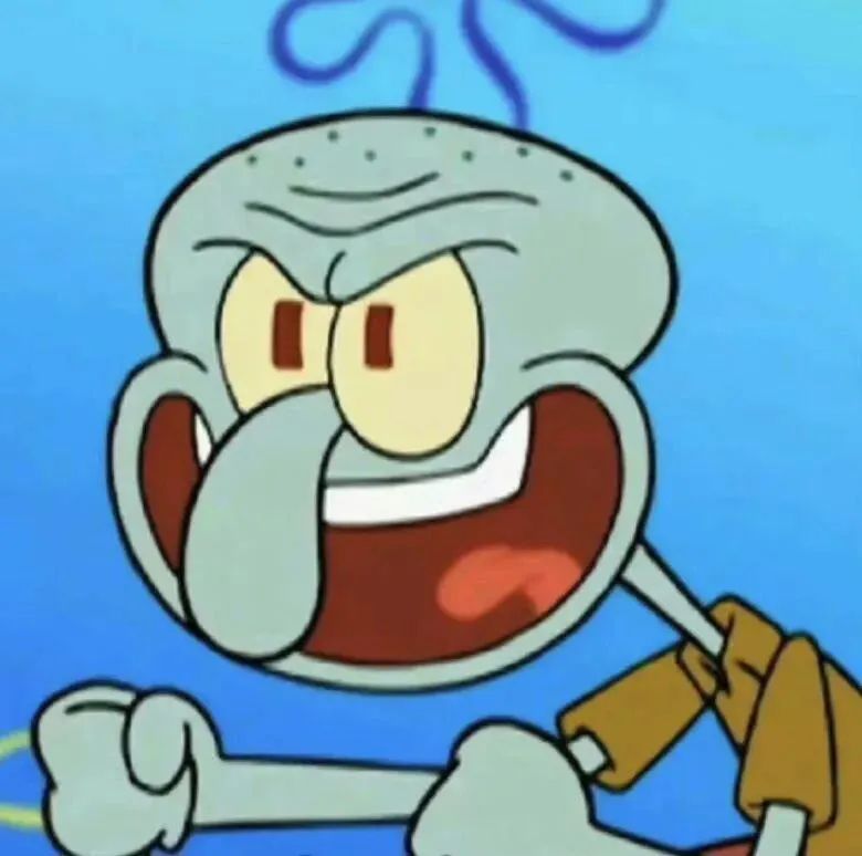 章鱼哥愤怒咆哮，表情夸张超搞笑的海绵宝宝表情包 表情包丨万能无字表情包表情包图片gif动图 - 求表情网,斗图从此不求人!