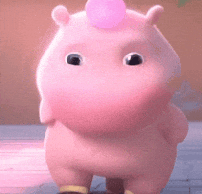 可爱的粉色小河马，呆萌模样超治愈 表情包丨水豚噜噜表情合集（13）表情包图片gif动图 - 求表情网,斗图从此不求人!
