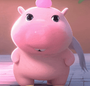 可爱胖河马一脸呆萌，萌化人心的超萌表情包 全网最新水豚噜噜动态表情包来喽表情包图片gif动图 - 求表情网,斗图从此不求人!