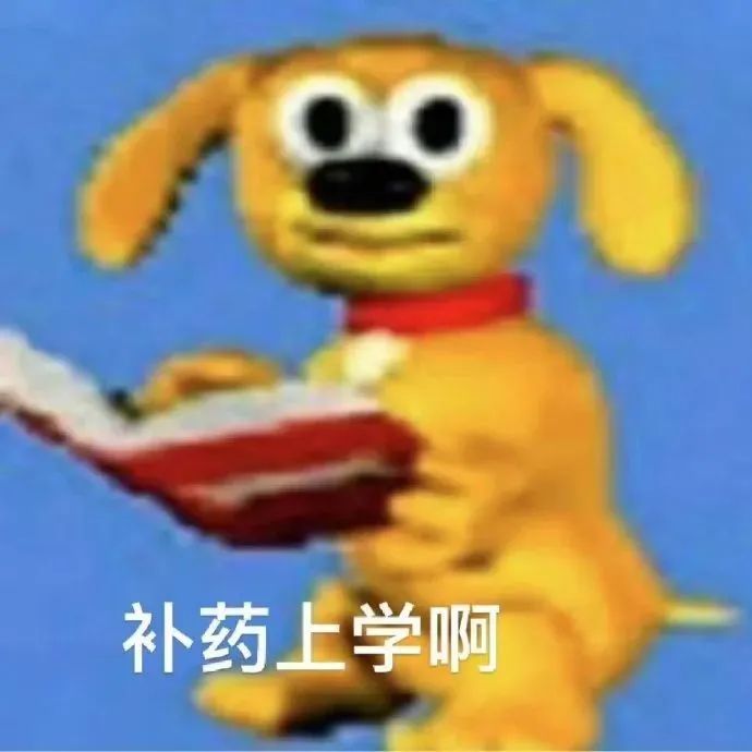 可爱小狗拿着书本，配文“补药上学啊”，尽显无奈与抗拒 抽象到没边的实用表情包｜毋庸置疑表情包图片gif动图 - 求表情网,斗图从此不求人!