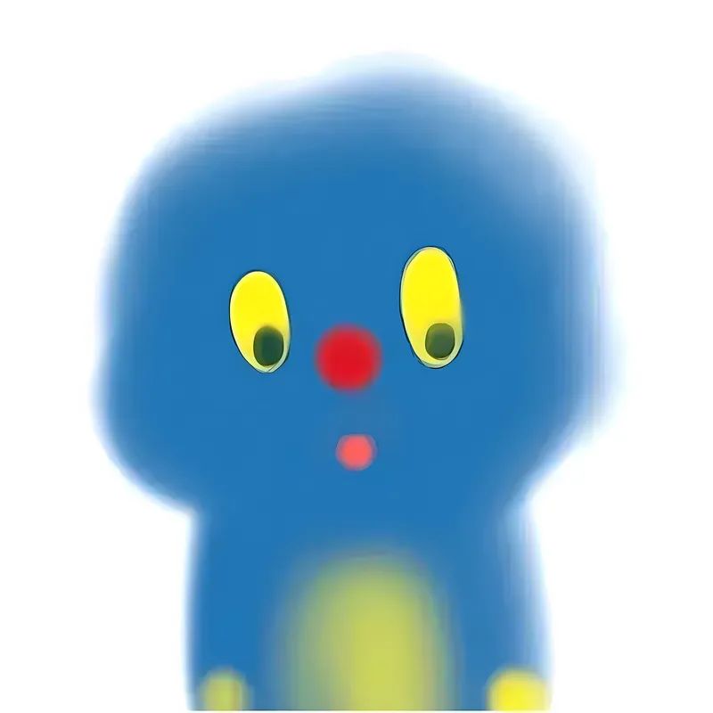 可爱蓝色卡通形象 大眼红鼻超萌惹人爱 男女头像｜我的可爱分你一半表情包图片gif动图 - 求表情网,斗图从此不求人!