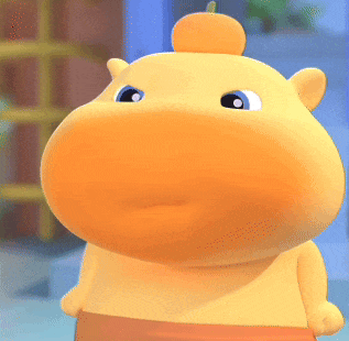 可爱的黄色卡通河马，呆萌表情超治愈 表情包丨水豚噜噜表情合集 26表情包图片gif动图 - 求表情网,斗图从此不求人!