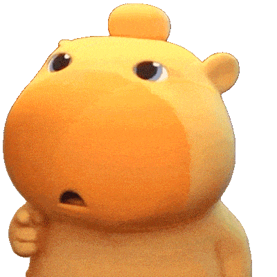 呆萌小黄河马一脸疑惑，表情可爱到让人忍不住笑 水豚噜噜表情包：水豚噜噜又又更新了表情包图片gif动图 - 求表情网,斗图从此不求人!