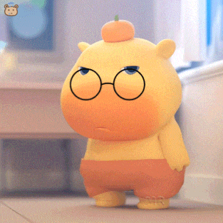 戴着眼镜的可爱卡通河马，表情呆萌超有趣 小可爱水豚噜噜表情包表情包图片gif动图 - 求表情网,斗图从此不求人!