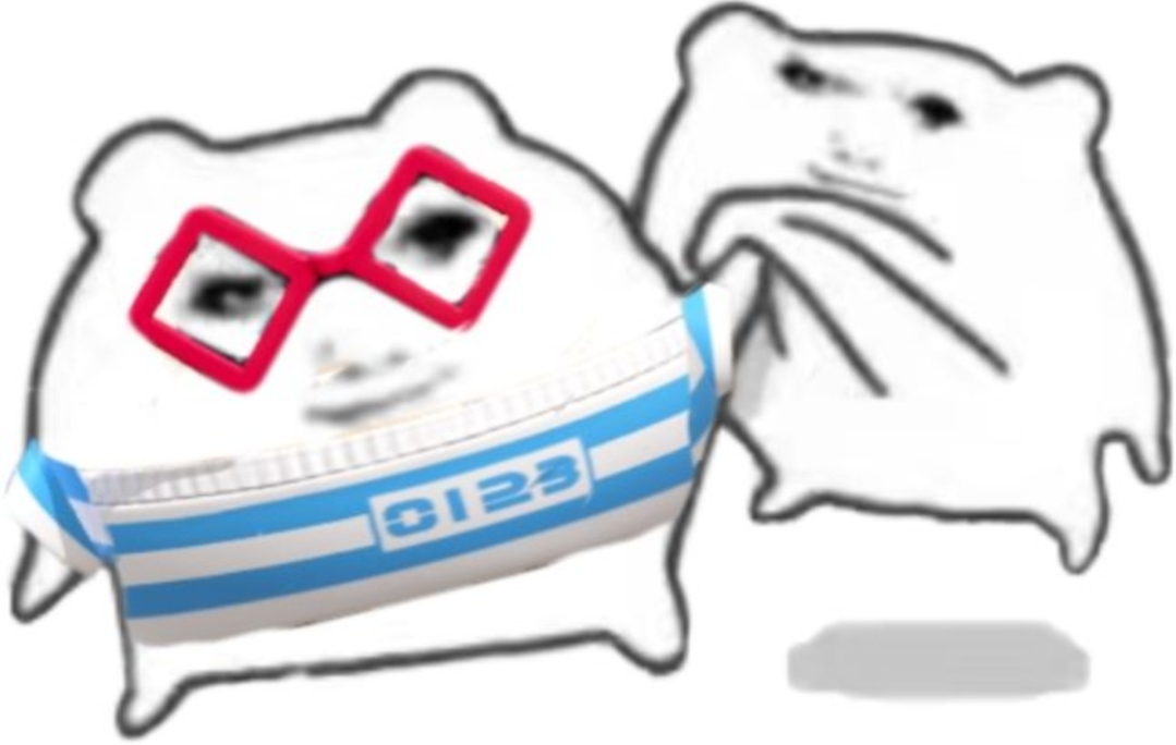 蛋仔小语k忍住不笑 卖萌 已老实求放过大哭表情包 戴红框眼镜的卡通形象揪着另一个卡通形象，表情滑稽有趣表情包图片gif动图 - 求表情网,斗图 ...