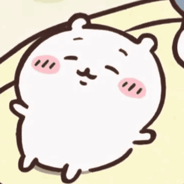 chiikawa小仓鼠吉伊奋笔疾书动态表情包 可爱萌物躺着露出惬意笑容，满满治愈感表情包图片gif动图 - 求表情网,斗图从此不求人!