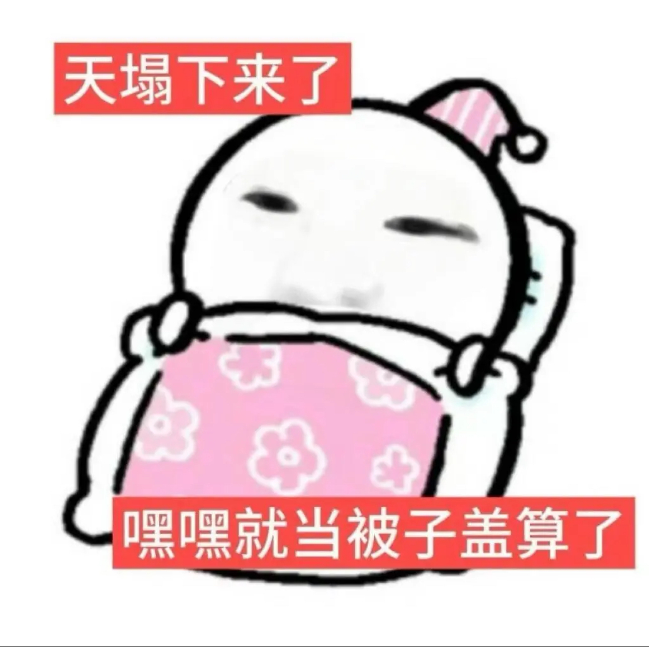 最新sakuya梗图 《天塌下来也不怕，“嘿嘿就当被子盖算了”的可爱躺平心态》表情包图片动图 求表情网 斗图从此不求人